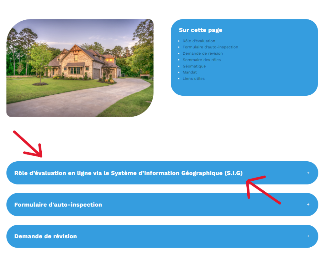 Municipalité de Cantley | Calcul de taxes – 2025